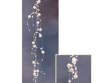 Ivory pearl garland | Etsy