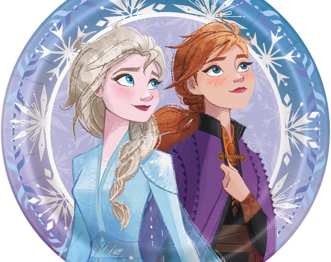 Frozen 2 Paper Party Food Plates, Frozen Birthday Party, Frozen Party ...