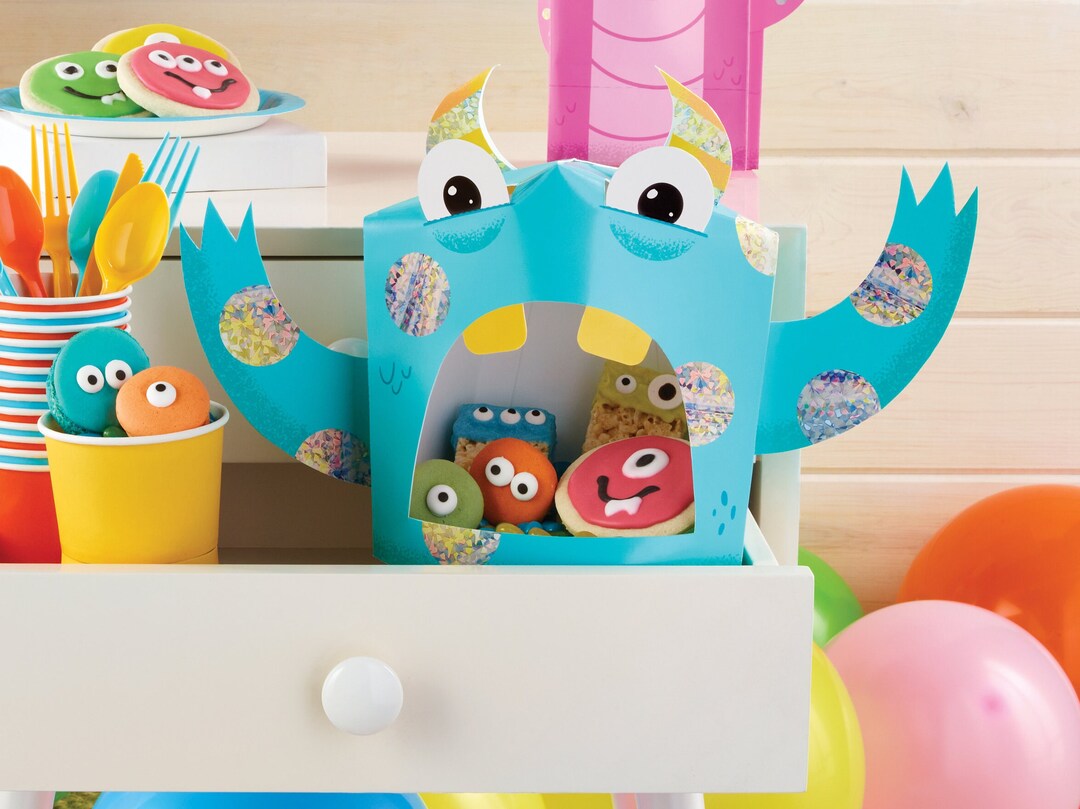Monster Party 3d Centerpiece, First Birthday Party, Monster Party ...
