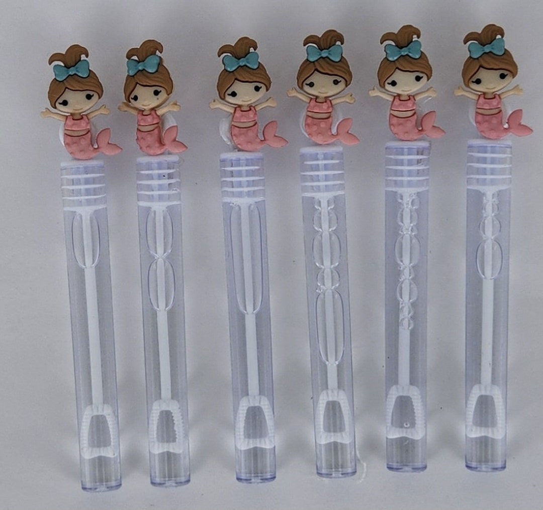 6 Mermaid Bubble Favors, Mermaid Party Supplies, Seahorses, Girl Party ...