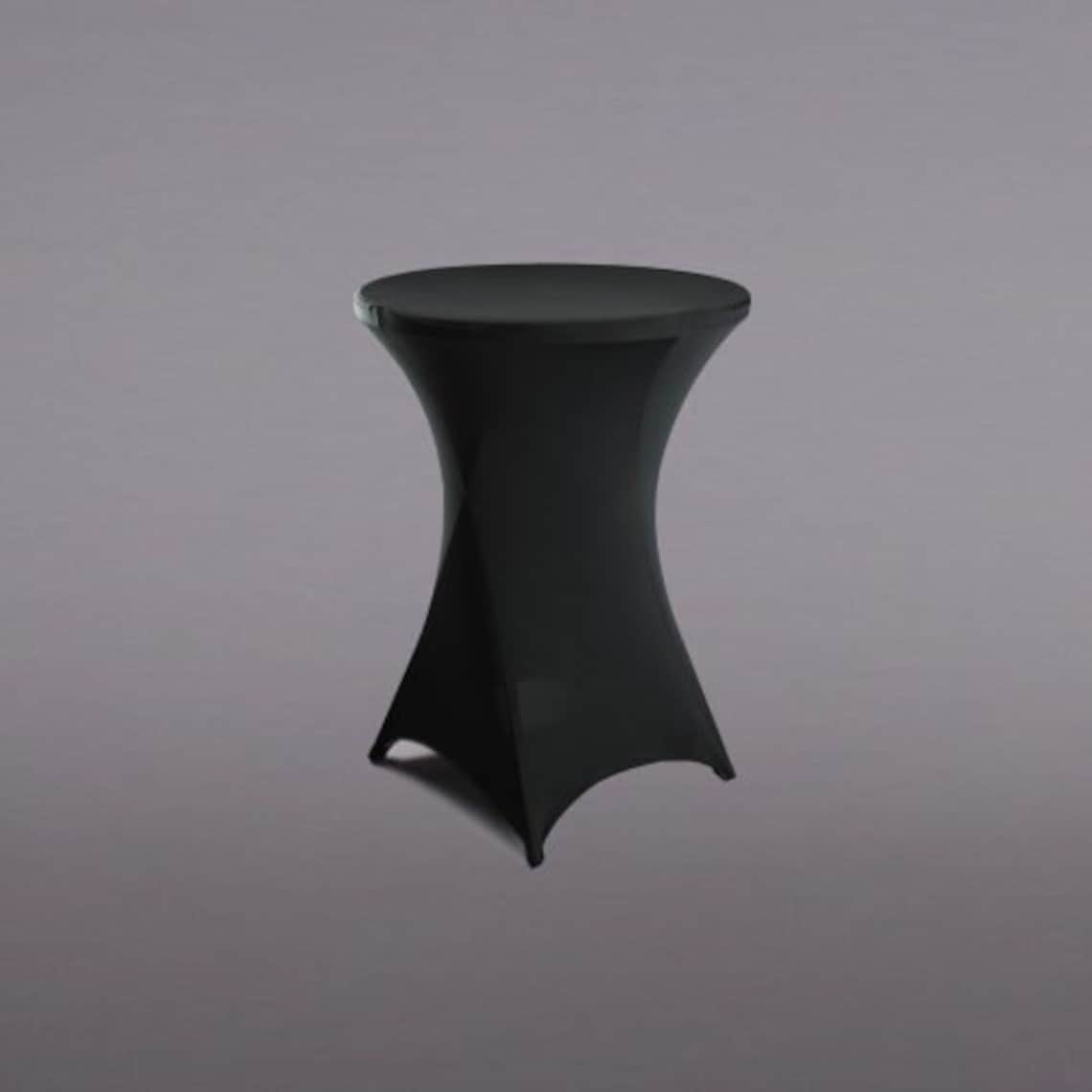 Round Spandex High Top Cocktail Table Fitted Tablecloths | Etsy