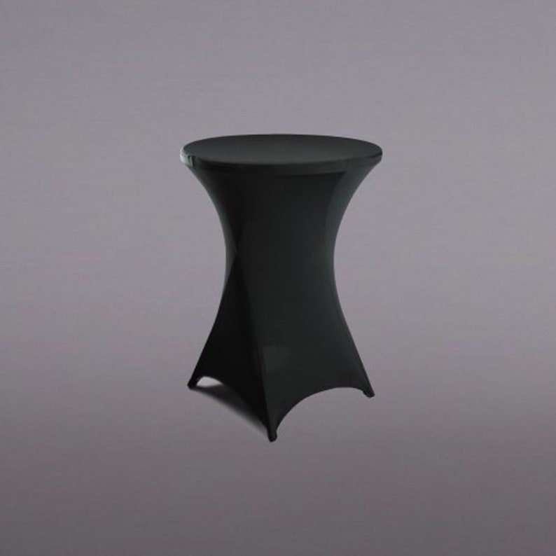 Round Spandex High Top Cocktail Table Fitted Tablecloths - Etsy