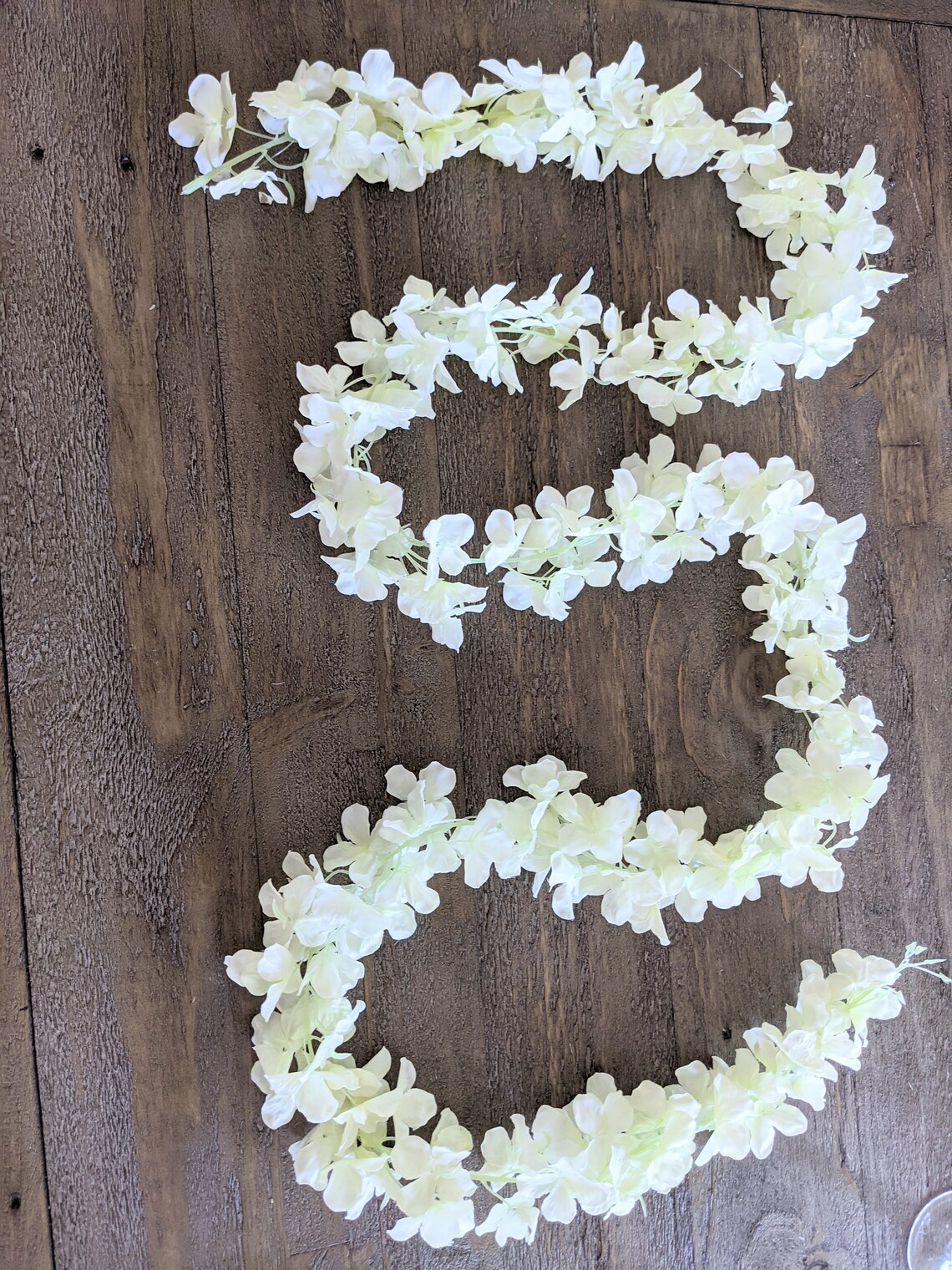 80 Artificial Hydrangea Flower Garland Hanging Flower | Etsy