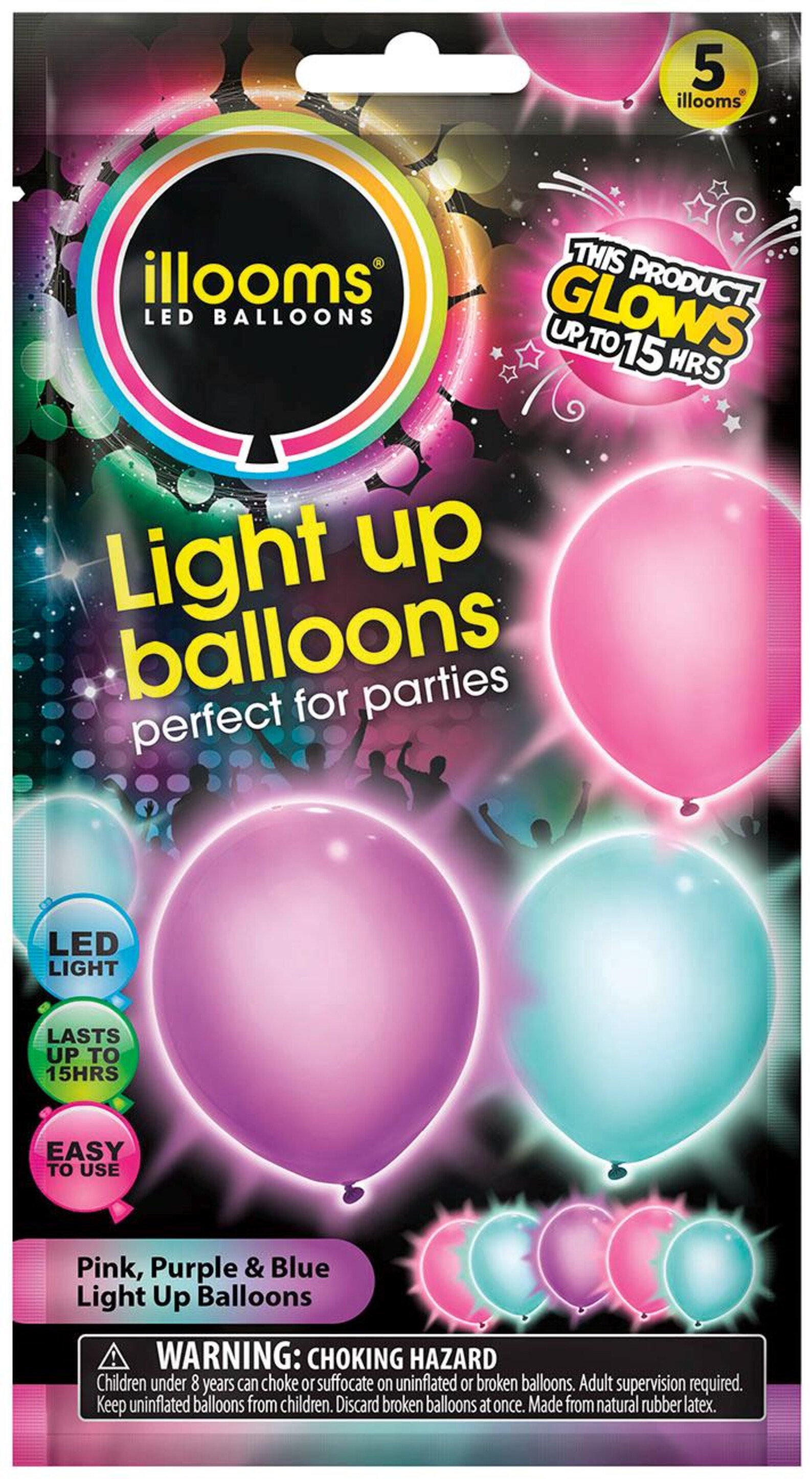 Lighted Birthday Balloons, LED Latex, Ilooms, Light up Balloons - Etsy
