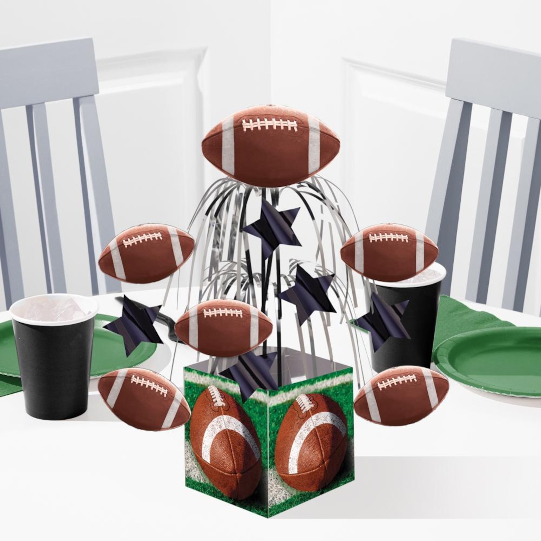 Football Cascade Centerpiece, Party Decoration, Banquet, End of Season ...