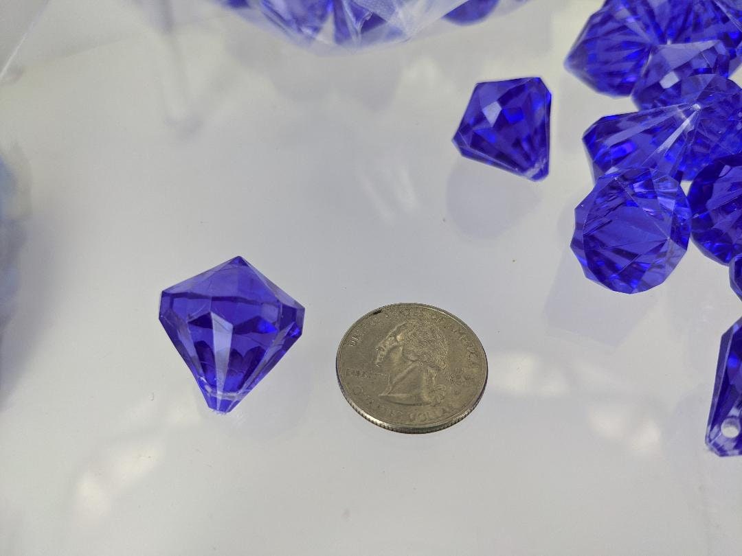 Purple Acrylic Plastic Diamonds Confetti, Diamond Table Scatter ...