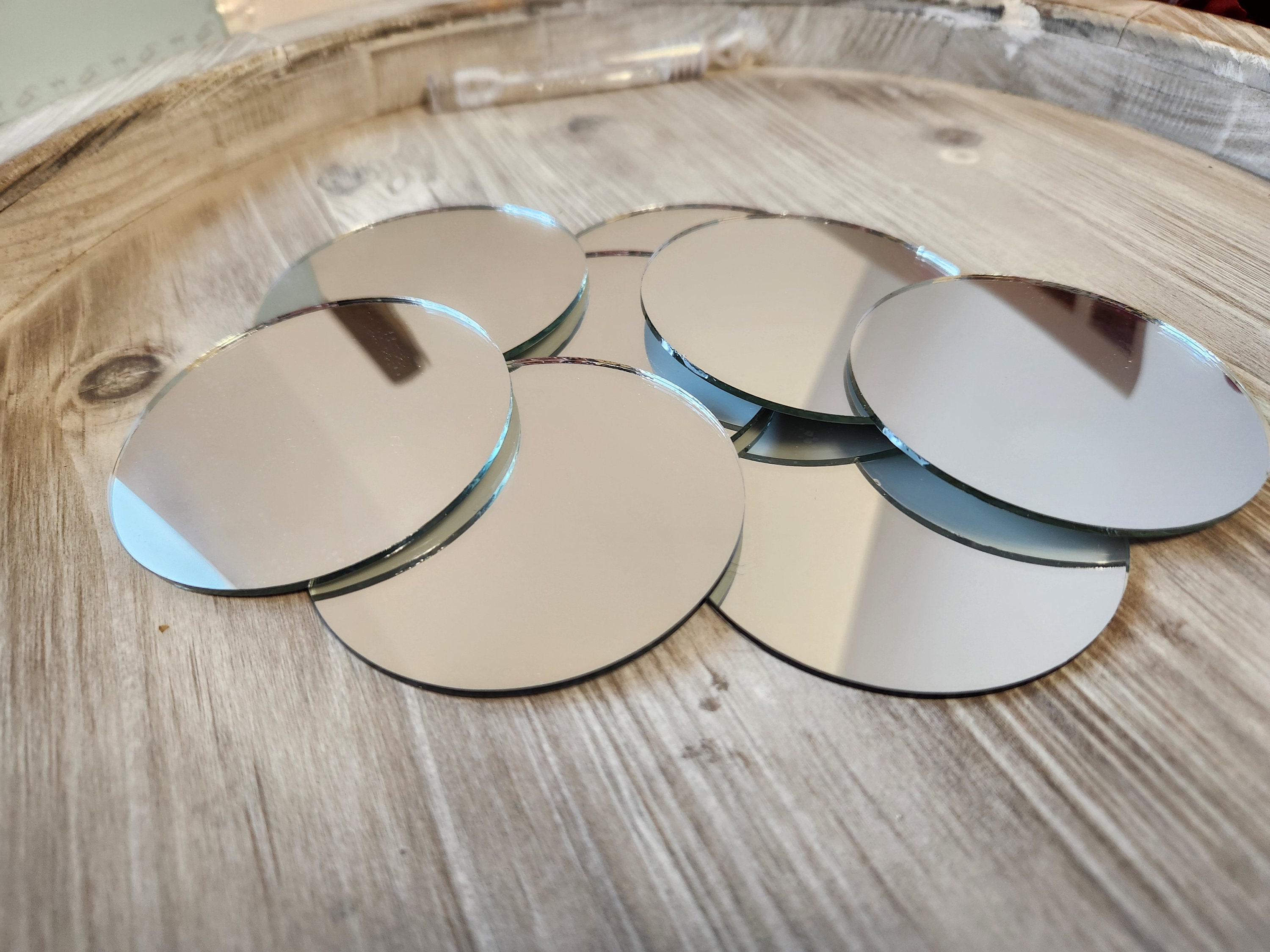 3 Inch Round Craft Mirrors, Hobby Glass, 50 Pcs - Etsy