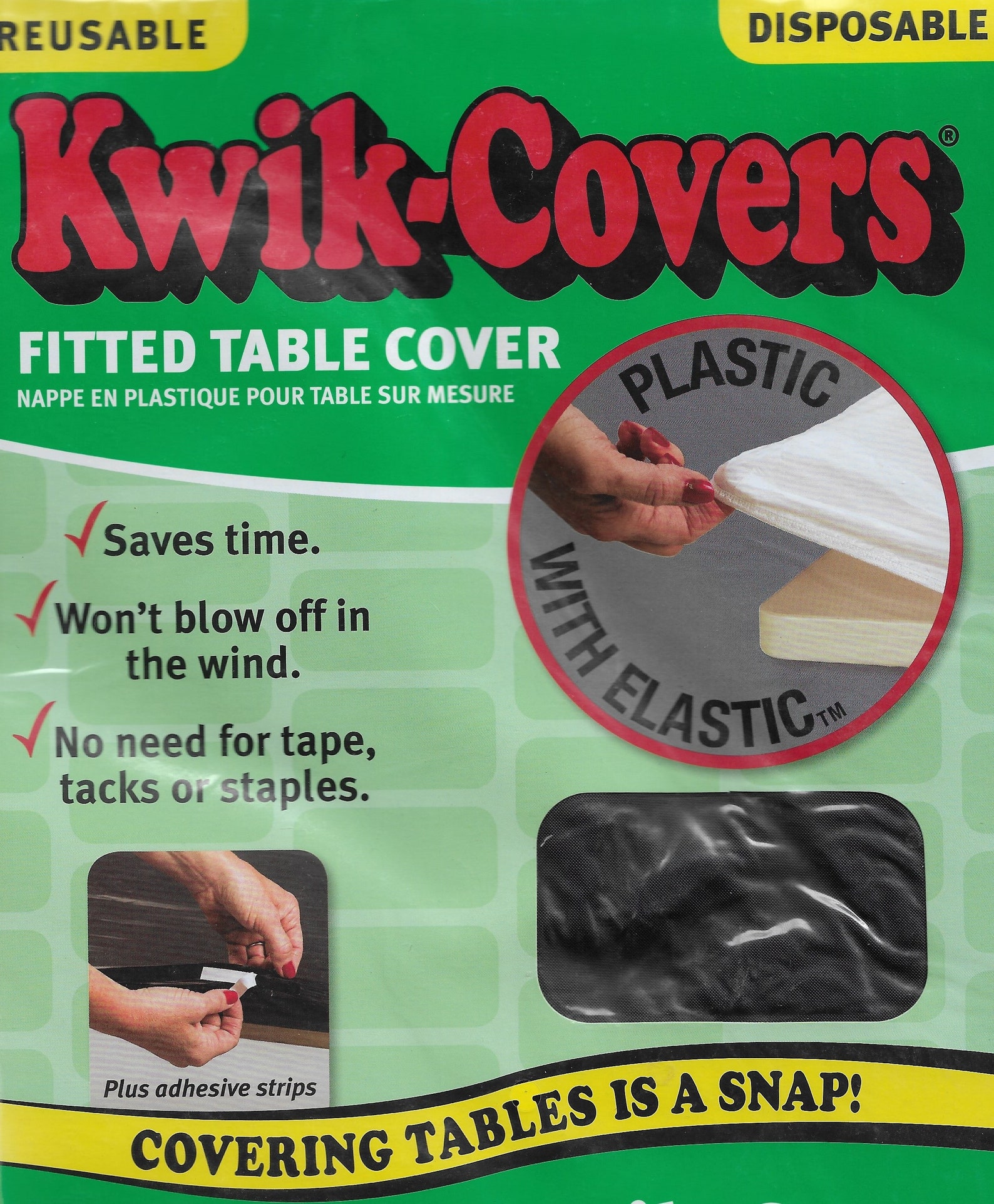 Metallic Kwik Covers Plastic Fitted Stretchable Tablecloths - Etsy