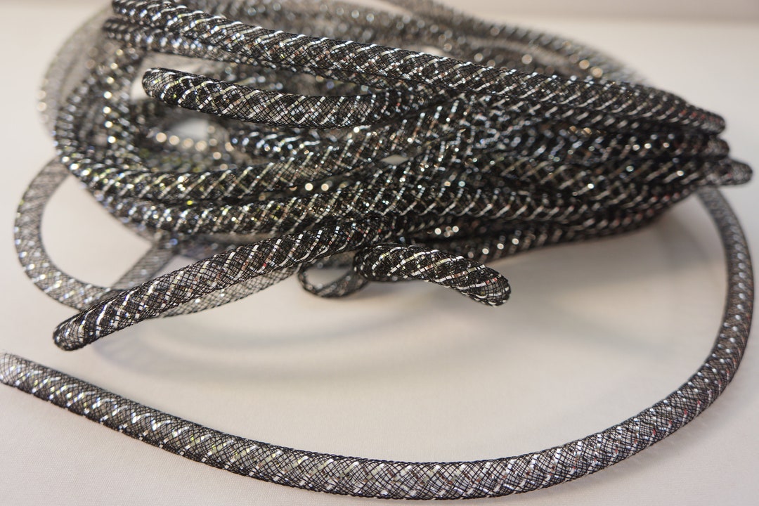 Black Decorative Mesh Tubing, Wreath Mesh, Craft Supplies, Wreath Diy ...