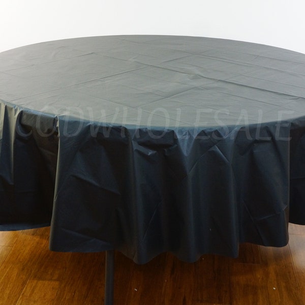 96" Round Plastic Tablecloths - Etsy
