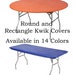 Kwik Covers Plastic Elastic Fitted, Huggable and Stretchable Tablecloth ...