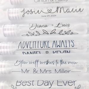 30 Personalized Bubble Labels for Bubble Wands, Custom Printed, Labels ...