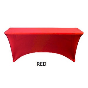 8 Foot Rectangle Spandex Tablecloths, Spandex Fitted Table Cloths ...
