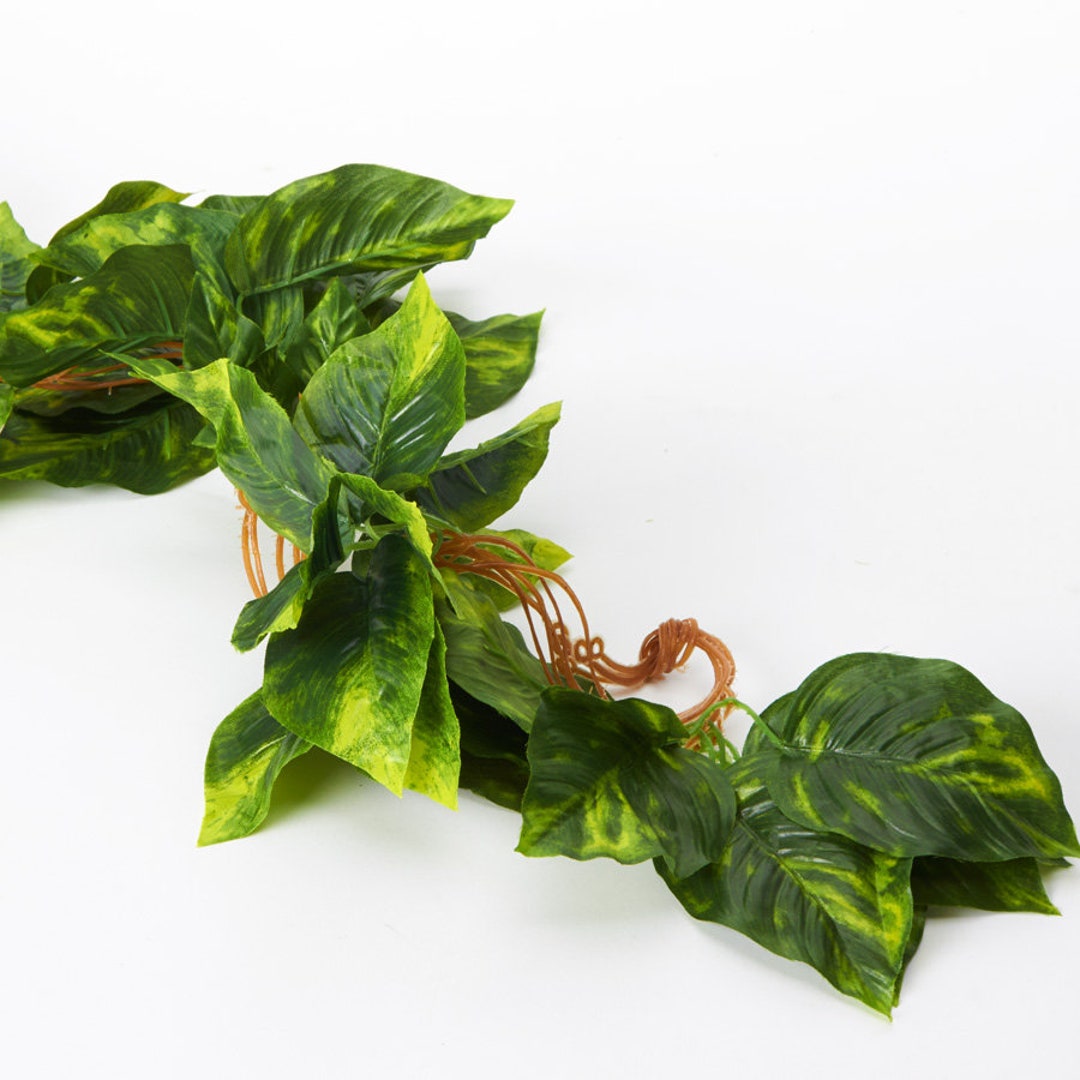 8ft Artificial Pothos Garland, Silk Garland, Leaf Garland, Greenery ...