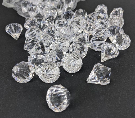 Large Clear Acrylic Plastic Diamonds Acrylic Gemstone Diamond - Etsy
