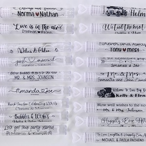 30 Personalized Bubble Labels for Bubble Wands, Custom Printed, Labels ...