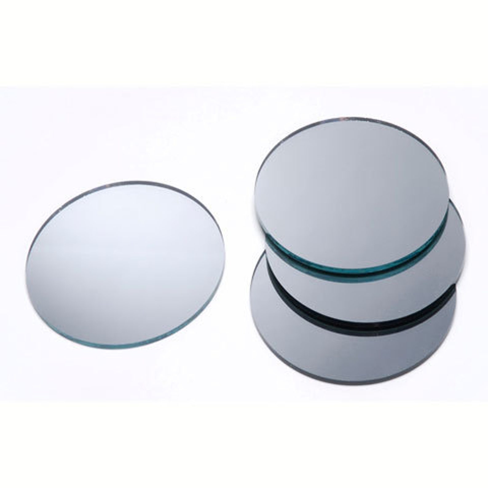 100 Count 1 Inch Round Glass Craft and Hobby Mirrors Round - Etsy