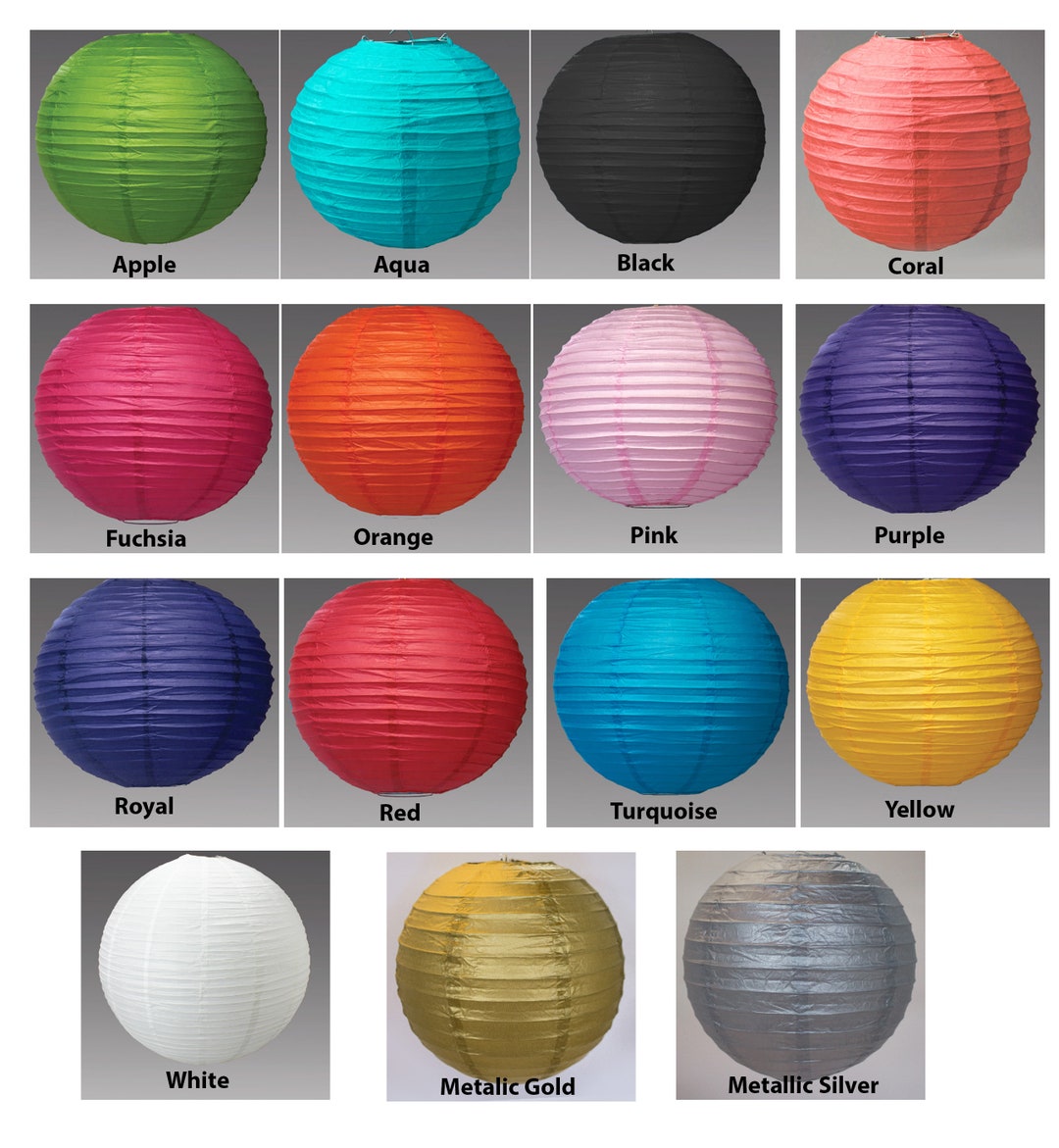 Round Paper Ball Lanterns, Outdoor Decor, Party Decorations, Chinese ...