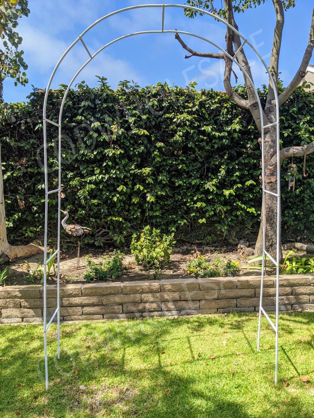Wedding Event Metal Steel White Arch, Outdoor Arch for Climbing Plants ...