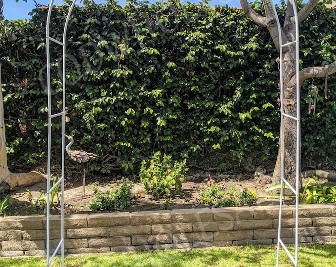 Wedding Event Metal Steel White Arch, Outdoor Arch for Climbing Plants ...