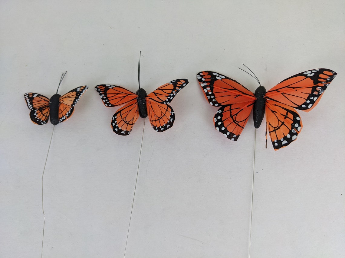 Monarch Feather Butterflies Craft Butterflies Butterflies - Etsy