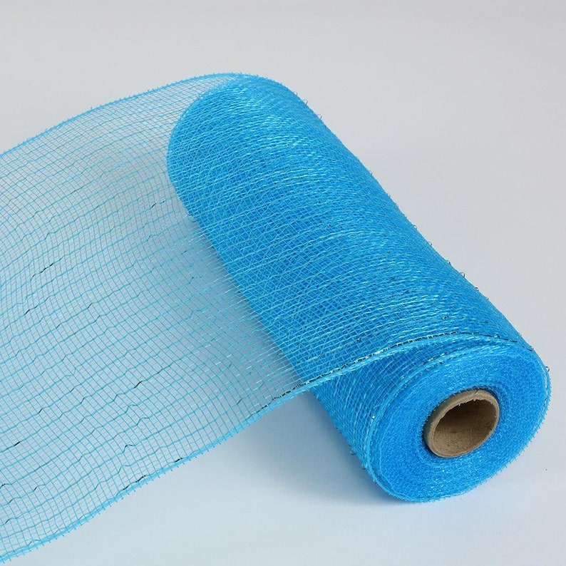 10 x 10 yard Decorative Poly Mesh Roll with metallic | Etsy