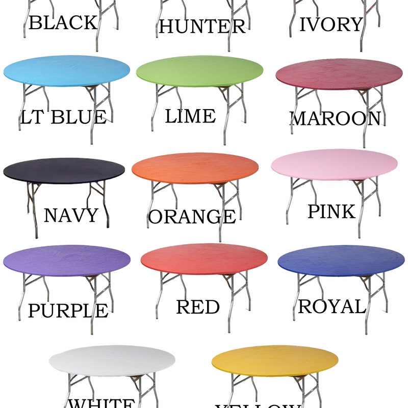 Fitted Tablecloth Round - Etsy