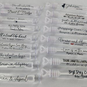 30 Personalized Bubble Labels for Bubble Wands, Custom Printed, Labels ...