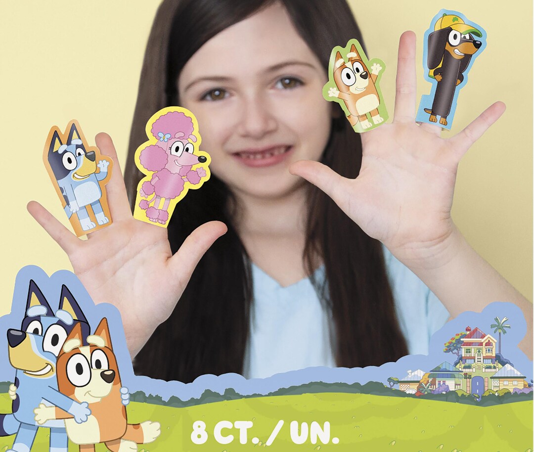 Bluey Party Favor Finger Puppets, Bluey Party Supplies, Officially ...