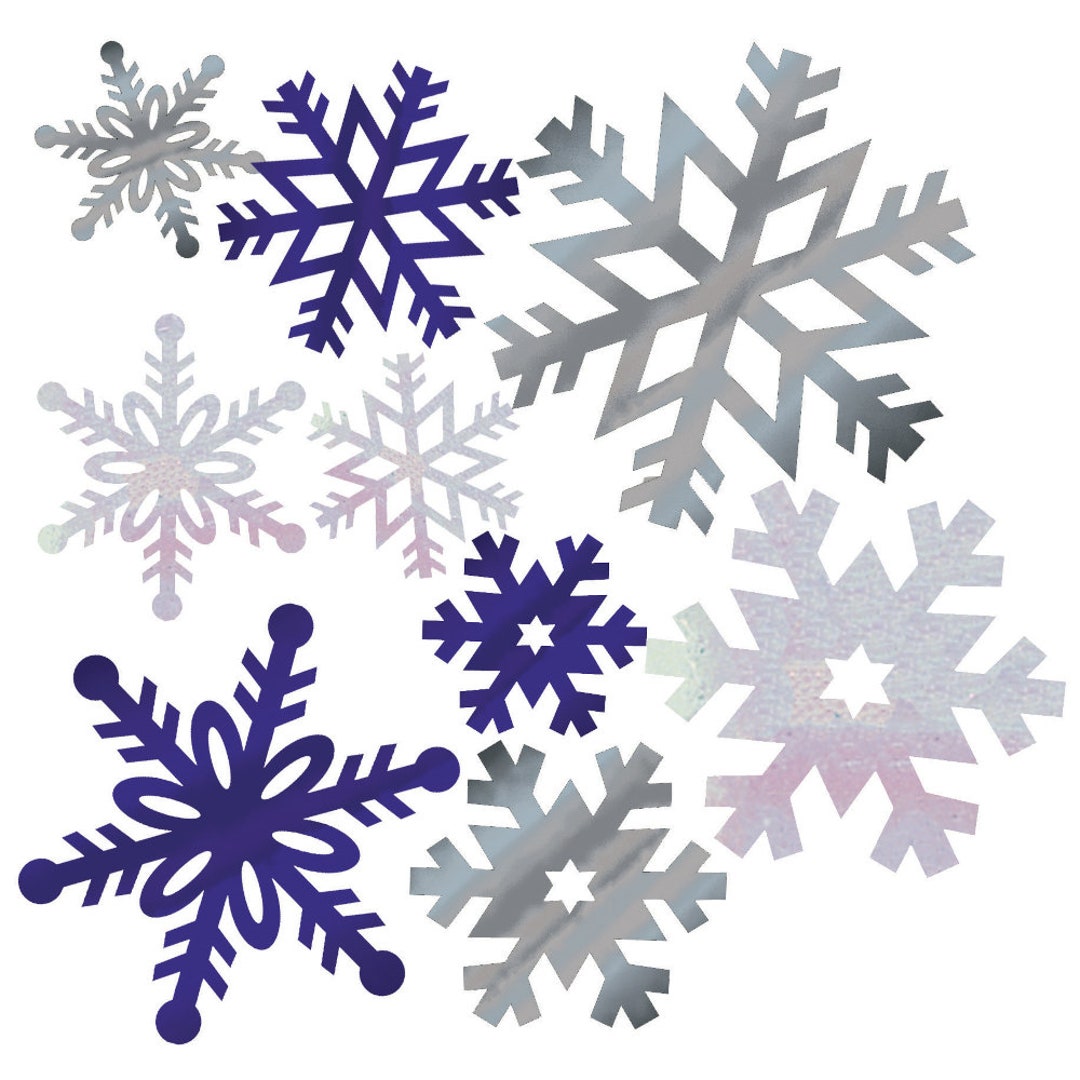 Snowflake Cutouts, Winter Decorations, Princess Wonderland Birthday ...