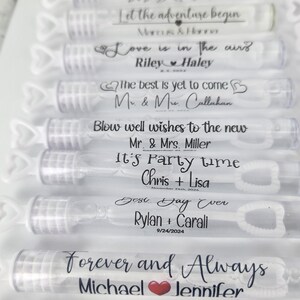30 Personalized Bubble Labels for Bubble Wands, Custom Printed, Labels ...