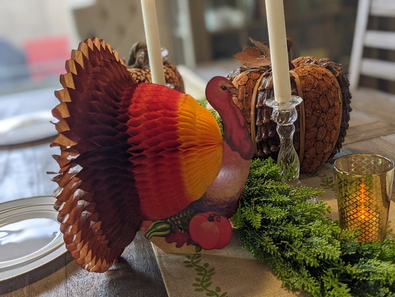 Thanksgiving Turkey Centerpiece Thanksgiving Table - Etsy