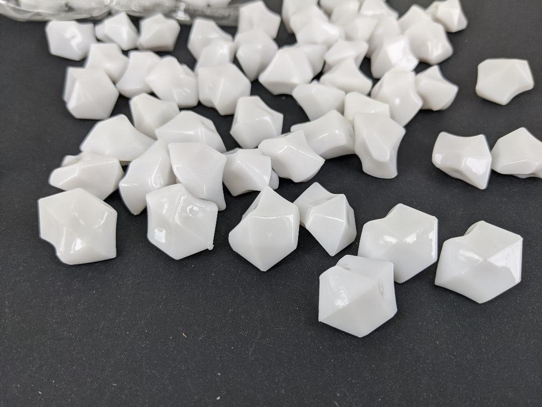 White Acrylic Rocks, Acrylic Rock Filler, Vase Filler, Gems, Acrylic ...