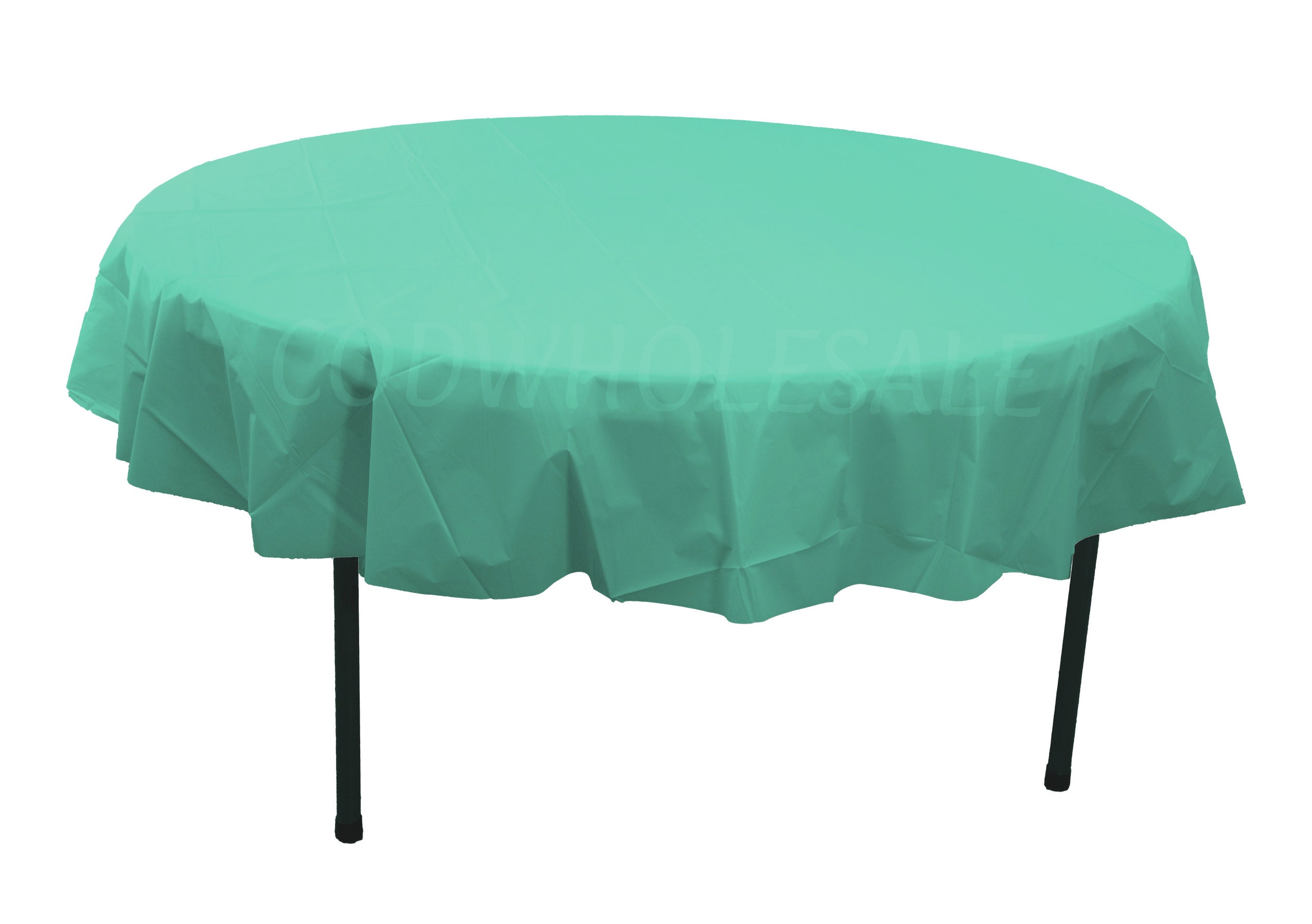 84 Round Mint Pastel Green Plastic Tablecloths for Parties Large Round Plastic Tablecloths Tablecloths for 5 Foot Tables Etsy UK