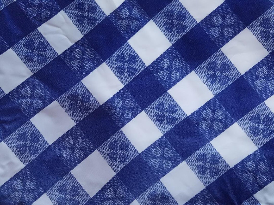 Gingham Kwik Covers Plastic Fitted Stretchable Tablecloths, Checker ...