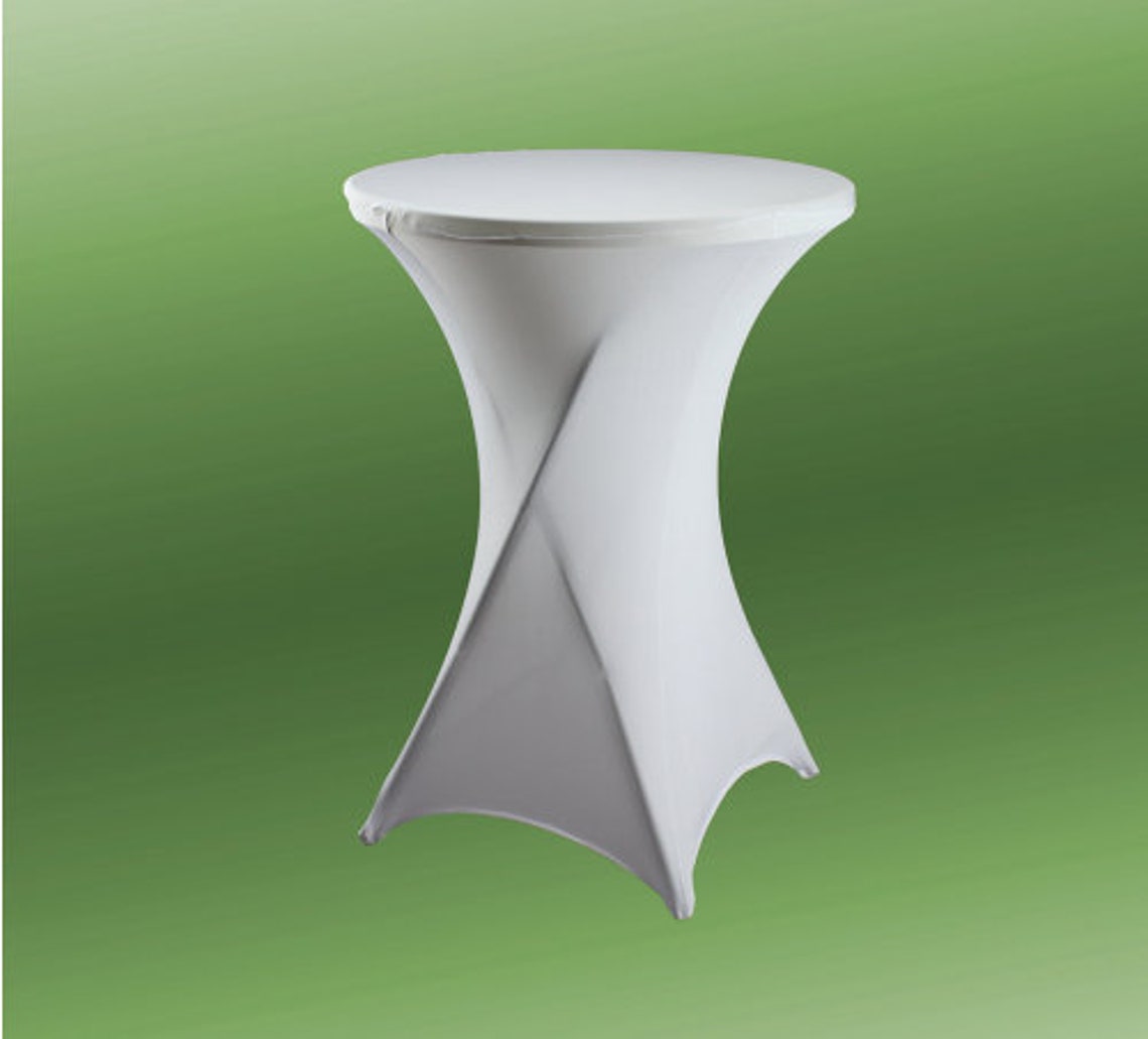 Round Spandex High Top Cocktail Table Fitted Tablecloths, Fitted ...
