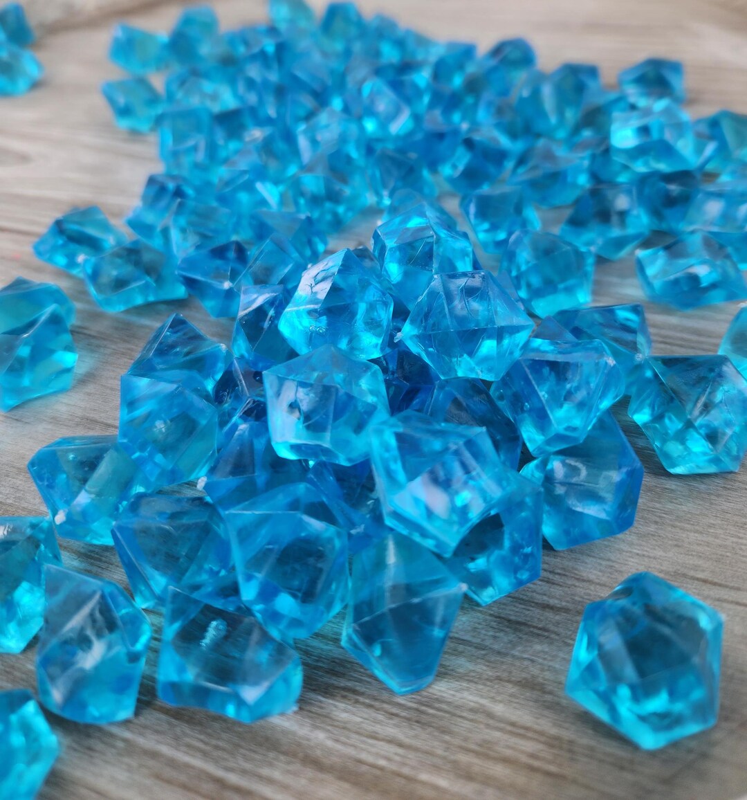 TURQUOISE Acrylic Ice Rocks, Acrylic Rock Filler, Vase Filler, Gems ...
