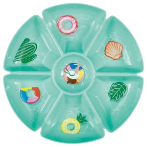 Summer Fun Pool Party Divided Plastic Serving Tray, Beach Party, Pool ...