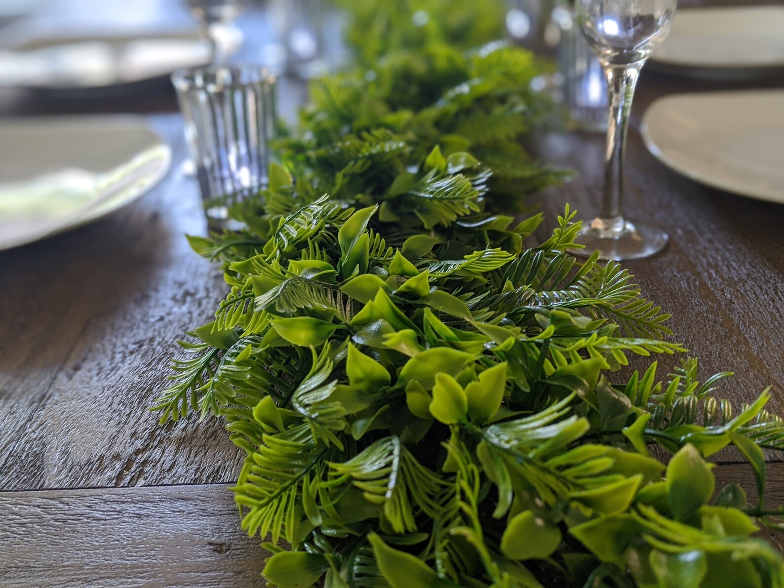 58 Artificial Fern and Gum Tree Garland Fern Garland - Etsy