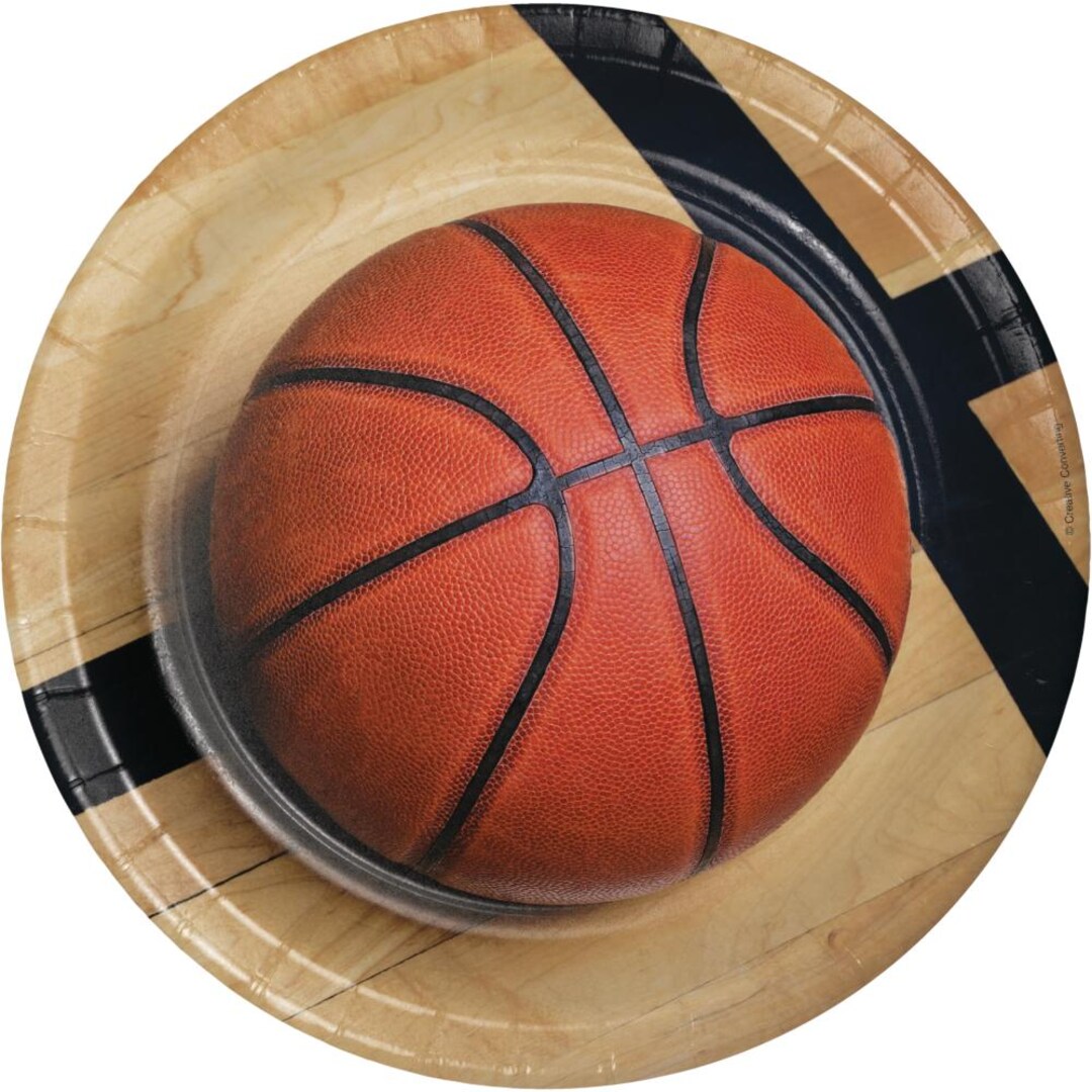 Basketball Party Paper Lunch Plates 8ct, Basketball Party, Sports, 40th ...