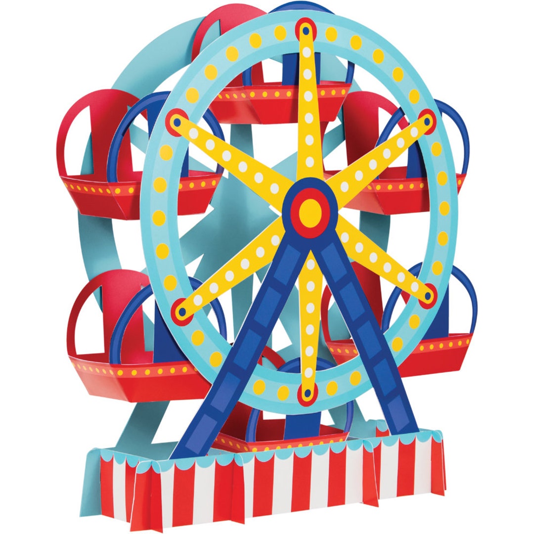 3d Ferris Wheel Centerpiece, Carnival Party Decor, Circus Party ...