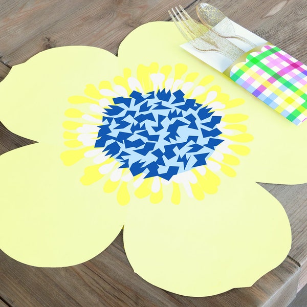 Flower Shaped Placemats - Etsy