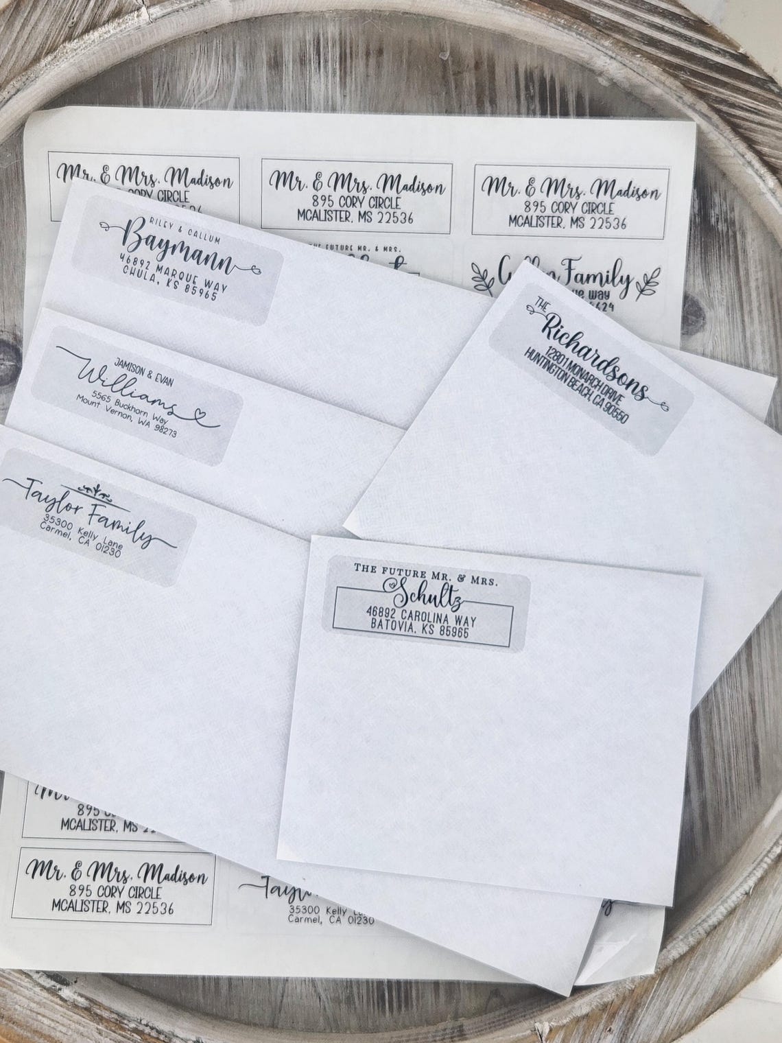 30 Clear Personalized Address Return Labels, Clear Labels, Custom ...