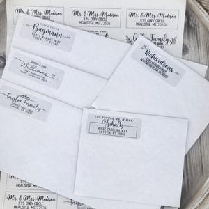30 Clear Personalized Address Return Labels, Clear Labels, Custom ...