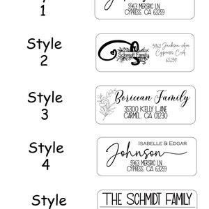 30 Clear Personalized Address Return Labels, Clear Lables, Custom ...