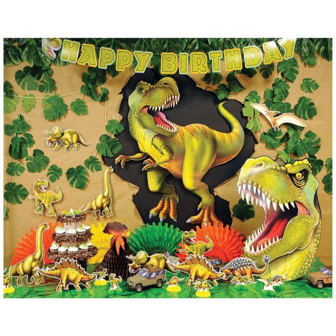Large 4ft Tall T-rex Wall Decor, Dinosaur Party, Dino Party, Boys ...