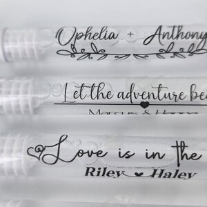 30 Personalized Bubble Labels for Bubble Wands, Custom Printed, Labels ...
