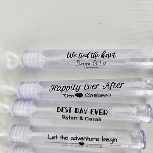 30 Personalized Bubble Labels for Bubble Wands Wedding Bubble - Etsy