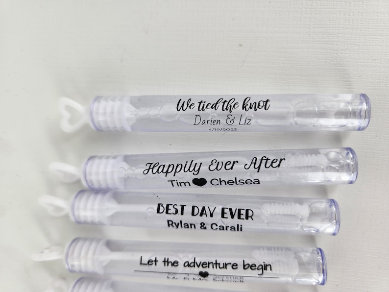 30 Personalized Bubble Labels for Bubble Wands Wedding Bubble - Etsy