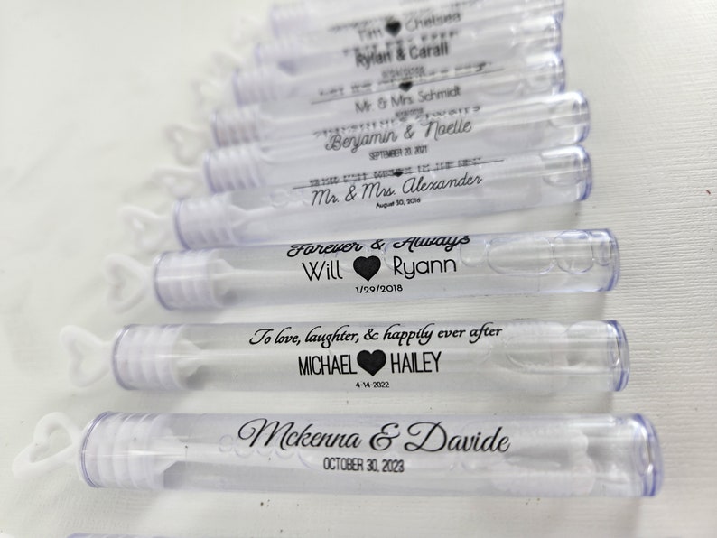 30 Personalized Bubble Labels for Bubble Wands Wedding Bubble - Etsy